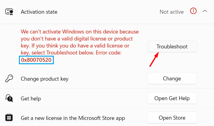 How to Fix Windows Activation Error 0x80070520
