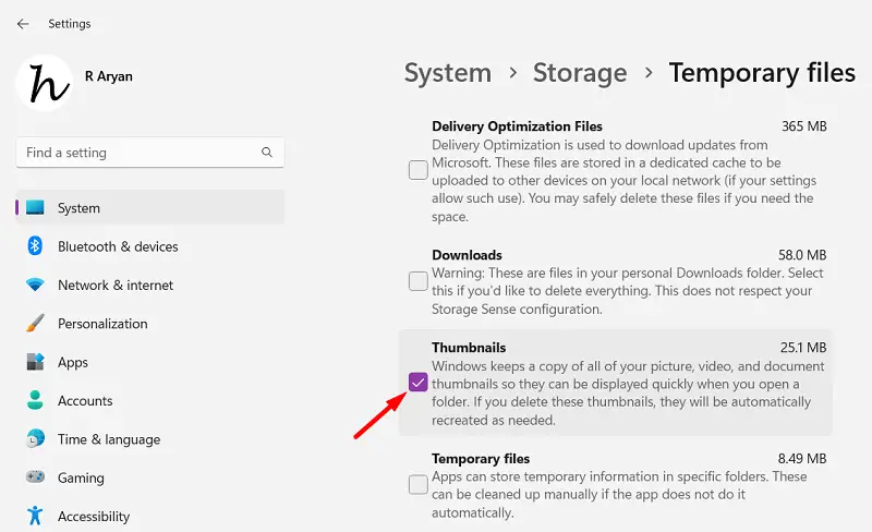 How to Clear Thumbnail Cache in Windows 11