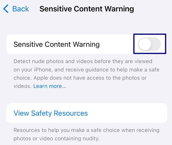 How to Enable Sensitive Content Warning on iPhone iOS 17
