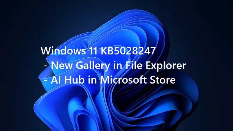 Windows 11 KB5028247 brings New Gallery in File Explorer