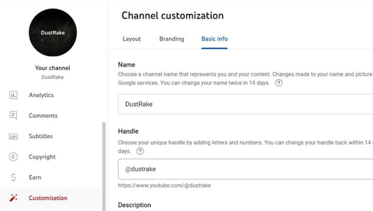 How to Change YouTube Channel Name and Custom URL